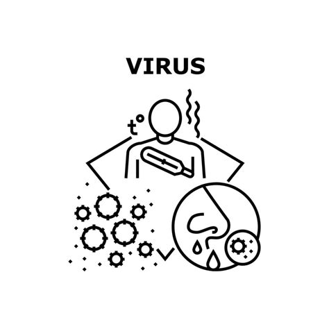 Virus Disease Vector Concept Black Illustration 18856438 Vector Art At