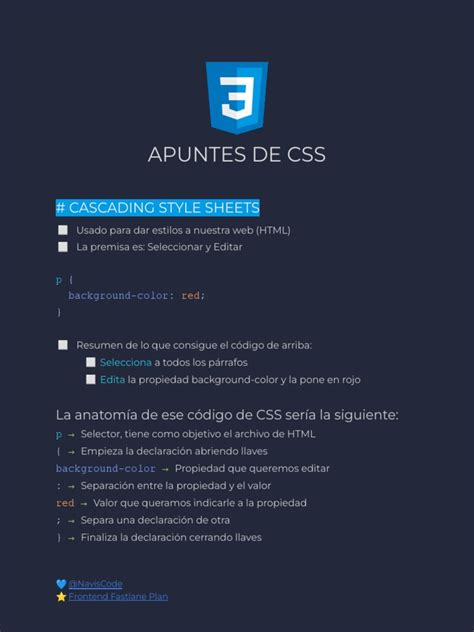 Apuntes Css Frontend Fastlane Plan Pdf Red Mundial Internet Y Web