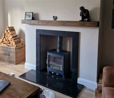 Wooden Beam Mantel Fireplace Hearths Cladding In Portadown County