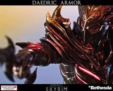 The Elder Scrolls V Skyrim Dark Elf Daedra Armor 16 Statue
