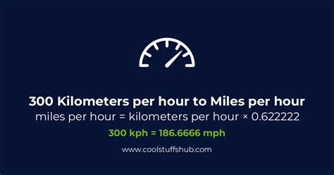 Convert 300 Kilometers Per Hour To Miles Per Hour 300 Kph To Mph