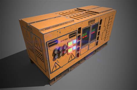 Diesel Generator 3d Render Digital Art By Apuart