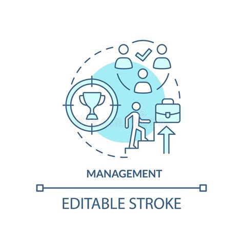 Management Turquoise Concept Icon Stock Vector Illustration Of Outline Concept 252591996