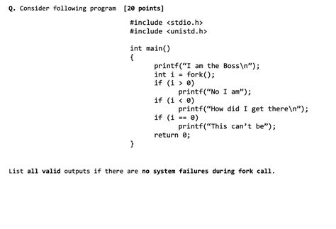 Solved List All Valid Outputs If There Are No System