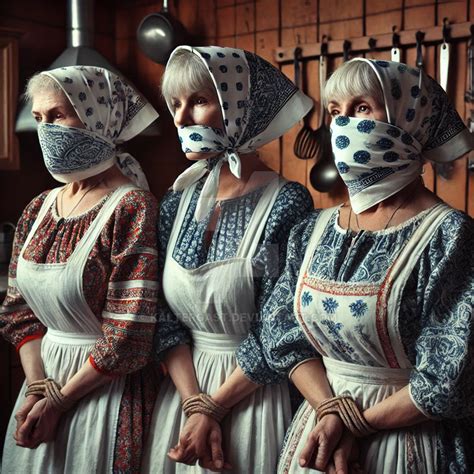 Maid Slaves Scarf Gagged 05 By Kaltergast On Deviantart