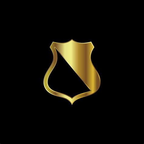 Premium Vector Gold Color Shield Secure Protection Icon Vector Template
