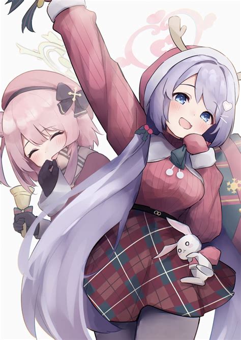Serina Hanae Serina And Hanae Blue Archive Drawn By Msrn39 Danbooru