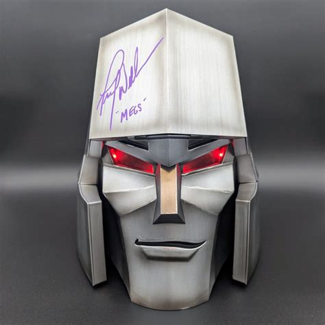 Megatron Signed Transformers Modern Icons Helmet Frank Welker Autograp