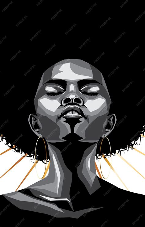 Premium Vector Black History Month Concept Poster With African