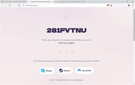 custom browser protocol handlers may be used for fingerprinting