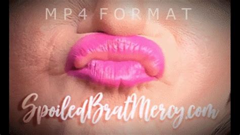 Messy Pink Lipstick Lip Sniff Hd Mp4 Spoiled Brat Mercy Clips4sale