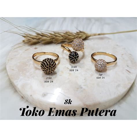Jual Cin Cin Emas Asli Model Cor Triball Kadar 8K Indonesia Shopee