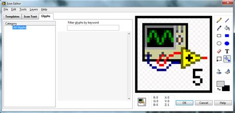 solved missing tab in icon editor ni community