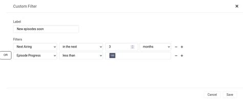 Custom Filter Or Operator · Issue 5044 · Sonarrsonarr · Github