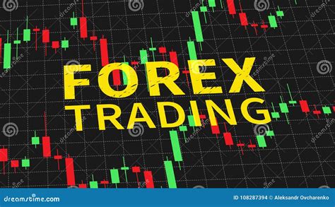 Forex Trading Vector Illustration On Black Background Editorial Stock