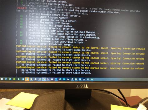 Server Lts Won T Boot Systemd Logind Service Failed To Connect Stdout To The Journal