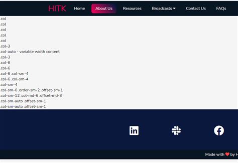 Frontend Implement About Us Design · Issue 55 · Hitk Tech Community