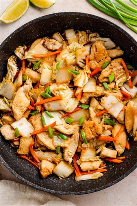Easy Chicken And Cabbage Stir Fry 20 Min Dinner