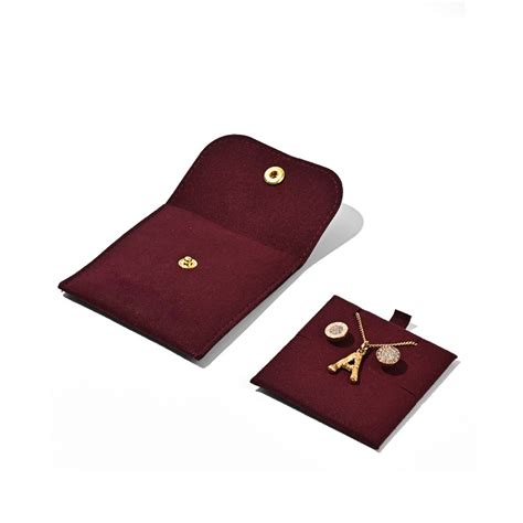 D05901029a02 Grey Color Mircofiber Jewelry Pouches With Insert Color