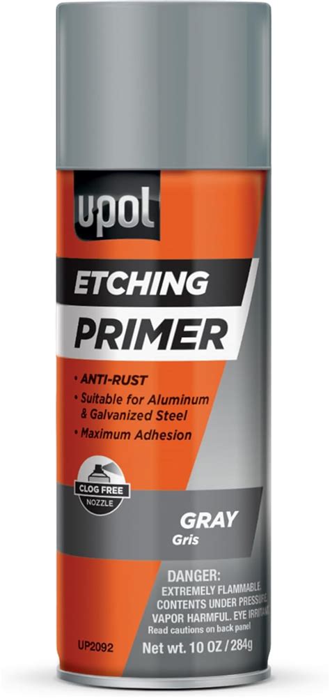 U Pol Etching Primer Strong Hold Premium Quality Primer Spray For Bare Metals With
