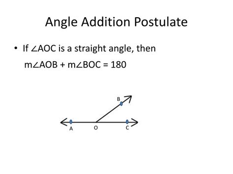 Ppt Angle Addition Postulate Powerpoint Presentation Free Download