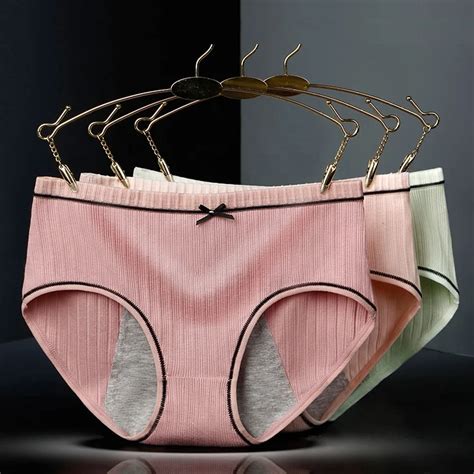 Thread Leaking Proof Panties Women Cotton Menstrual Underwear