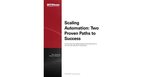 Scaling Automation Two Proven Paths To Success[book]