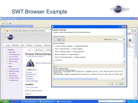 PPT The SWT Browser Widget PowerPoint Presentation Free Download ID