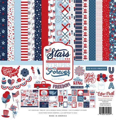 Stars And Stripes Forever Collection Kit Echo Park Paper Co