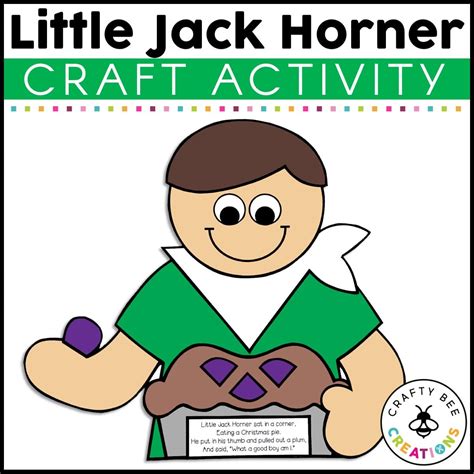 Little Jack Horner Activity Crafty Bee Creations