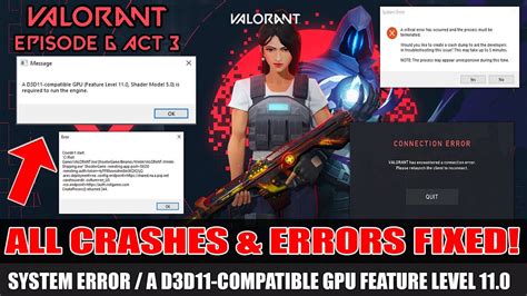 How To STOP Valorant Episode 6 Act 3 Crashing Valorant System Error