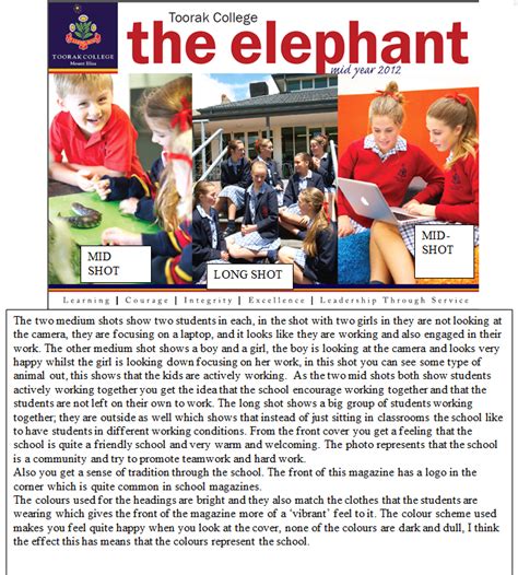 Georgia S AS Coursework Blog Analysing School Magazine Covers