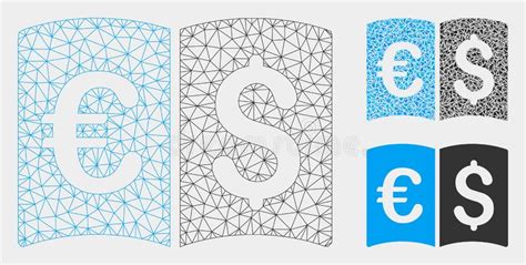 International Catalog Vector Mesh Wire Frame Model And Triangle Mosaic Icon Stock Vector