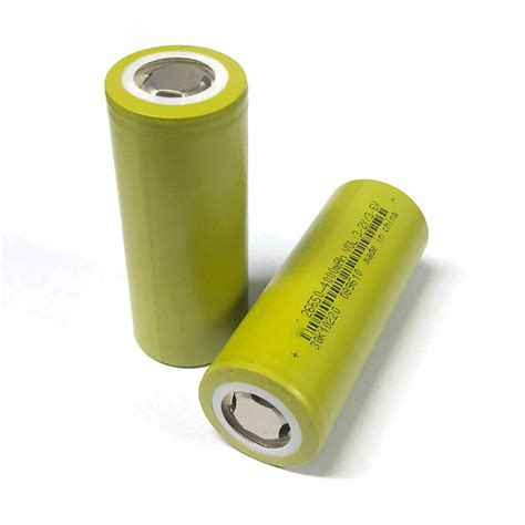 Cylindrical Shape Lfp Battery Cell 26650 32v 4000mah 2c Discharge Rate