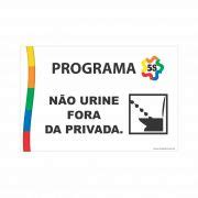 Não Urine Fora da Privada Towbar Sinalização de Segurança
