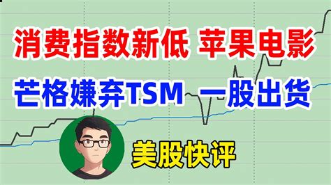 美股快评 美国消费指数新低 利率决议即将出炉 苹果上映3部电影 芒格嫌弃tmc 一股出货迹象 个股分析 美债 Aapl Fslr 精研科技美