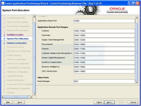 Create New Response File Fusion Applications Installation Ora