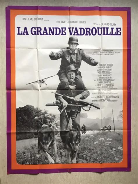 LA GRANDE VADROUILLE Affiche Mod A Cinéma 1966 EO Movie Poster de Funès