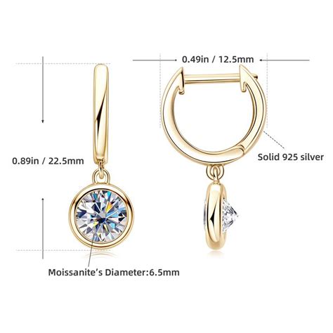 Wholesale Moissanite Drop Earrings For Women Wholesale Jewelry USA