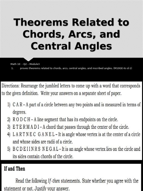 Theorems Related Circle Pdf