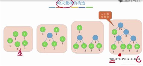 哈夫曼树（带权路径长度树的带权路径长度哈夫曼树定义构造哈夫曼树哈夫曼树性质哈夫曼编码计算平均码长 这里指wpl）平均码长和wpl的关系 Csdn博客