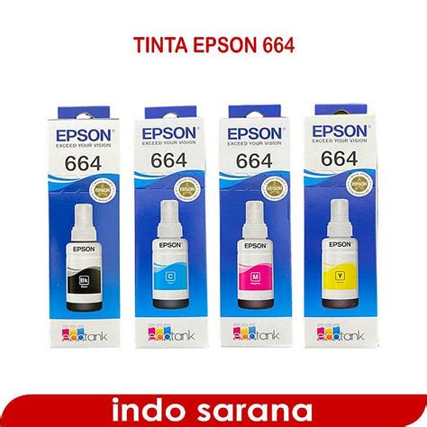 Tinta Epson 664 Original Black Cyan Magenta Yellow