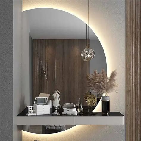 Luxury Solid Wood Bathroom Drawer Storage Vanity Cabinet With Half Moon