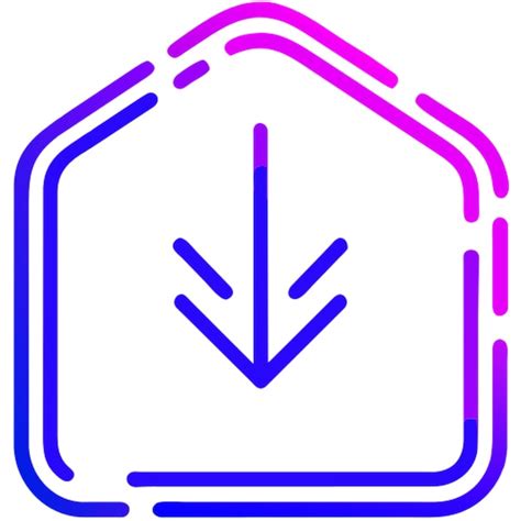 Gradiente De Contorno Del Icono De Flecha Vector Premium