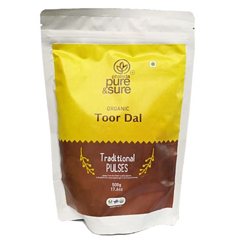 Pure And Sure Organic Toor Dal 500 Gm Organic Non Gmo Source Of Folic