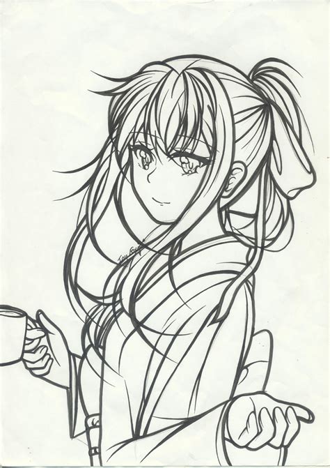 Monika In A Kimono~ 💚💚💚 By Toyfoxyfazbear On Deviantart Rddlc