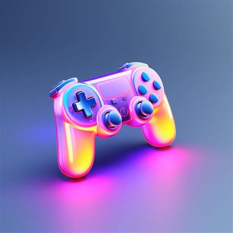 Premium Photo A Close Up Of A Game Controller With A Glowing Back Generative Ai