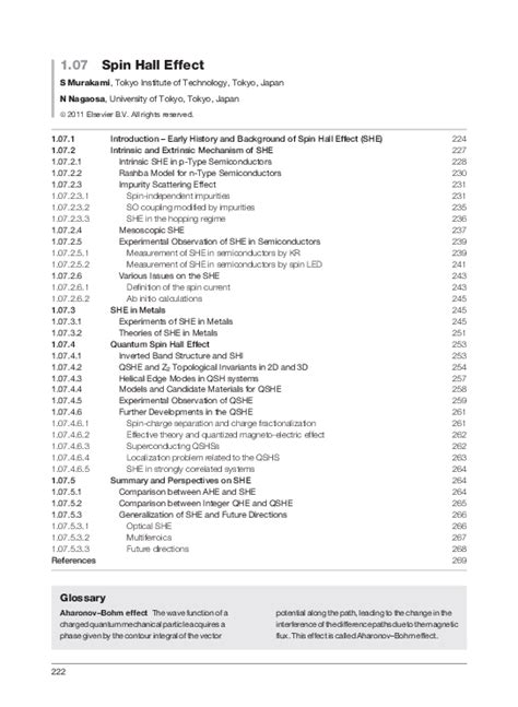 Pdf Spin Hall Effect