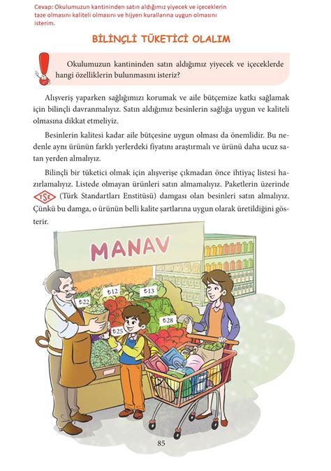 Sınıf Hayat Bilgisi Ders Kitabı Tuna Yayınları Sayfa Cevapları derskitabicevaplarim