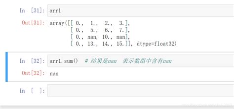 19【numpy中的nan和常用方法】01numpy中的nan和常用统计方法numpy Nan Csdn博客